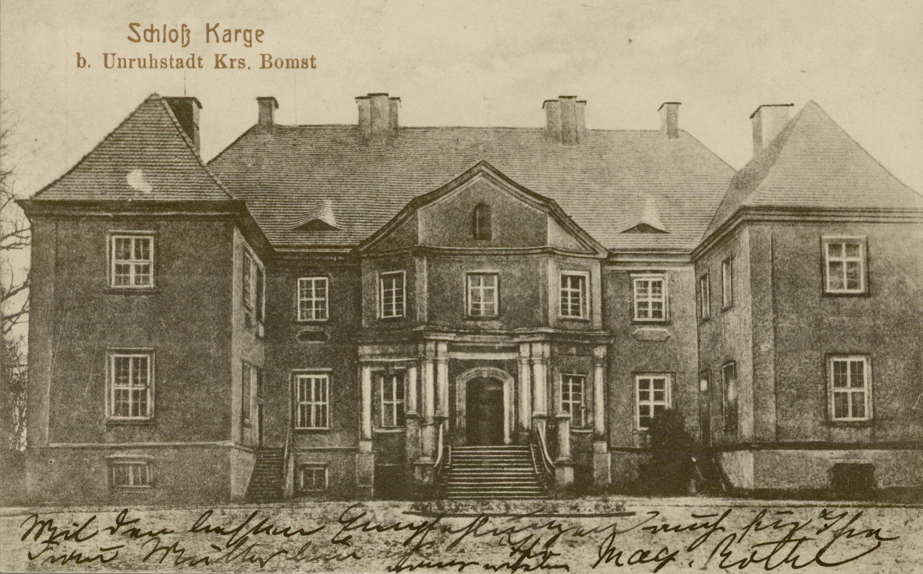 KARGOWA /Unruhstadt/ | zamki, pałace, dworki