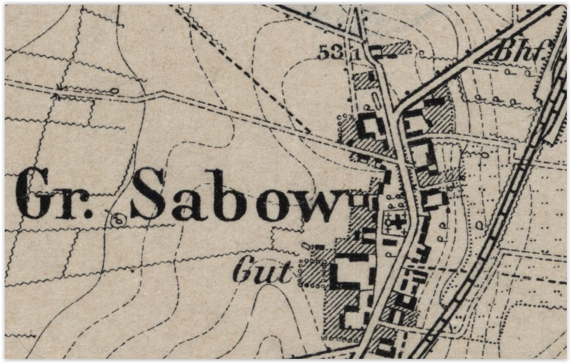 ŻABOWO /Gross Sabow/ | zamki, pałace, dworki